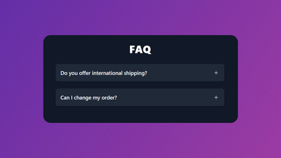 5 free FAQs HTML templates for your next project