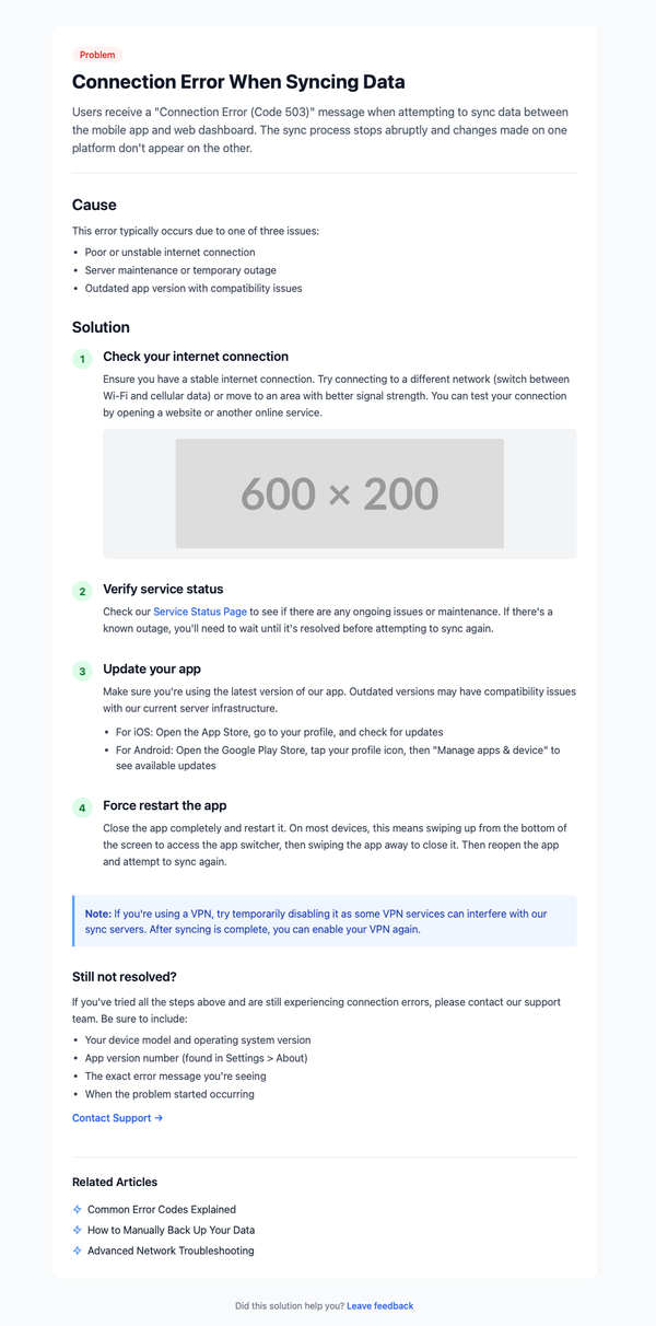 Ready-Made Knowledge Base Article Templates (Free Download + Examples)